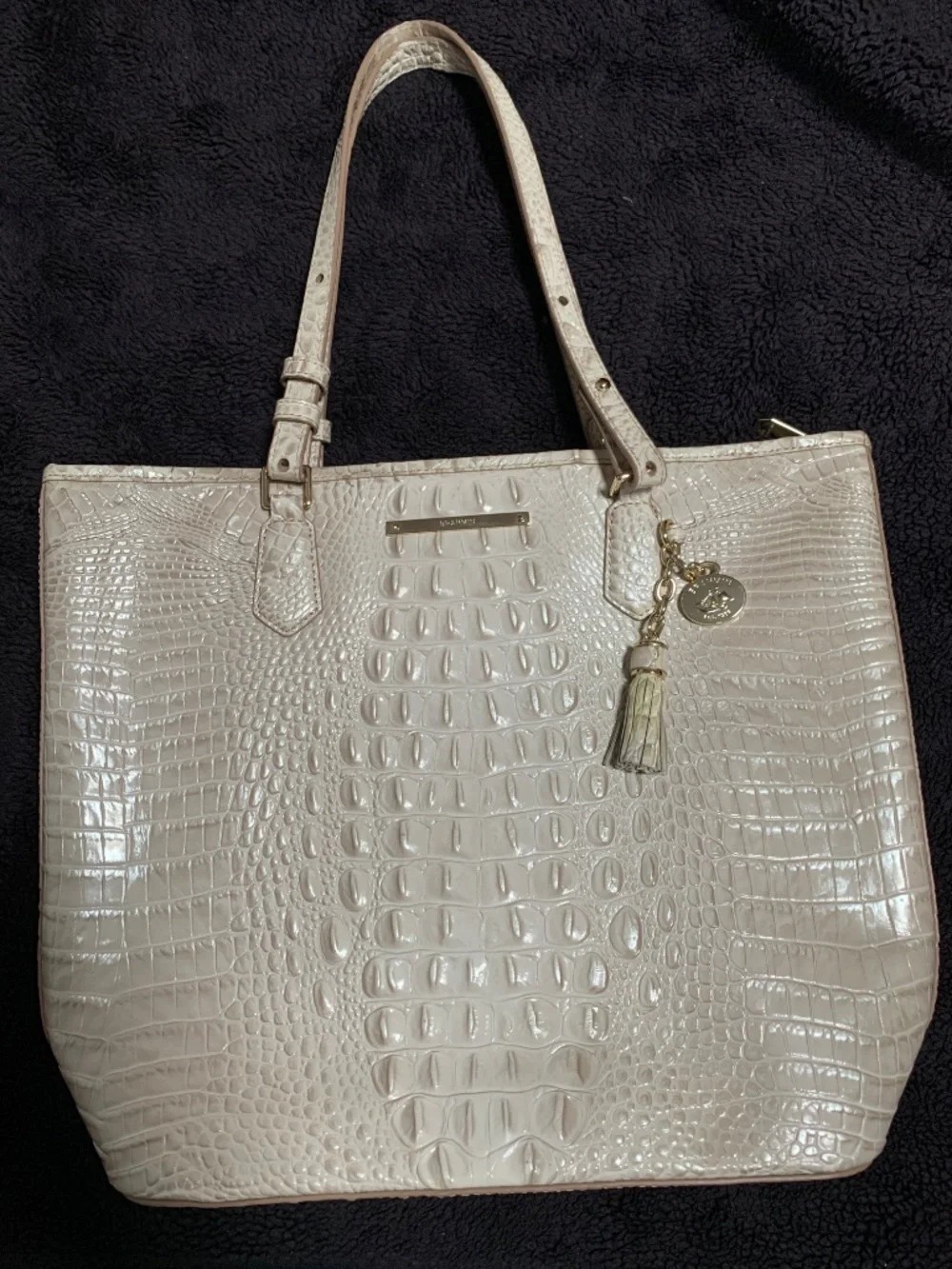 Brahmin | Bags | Brahmin Asher Melbourne Croc Embossed Leather Tote ...